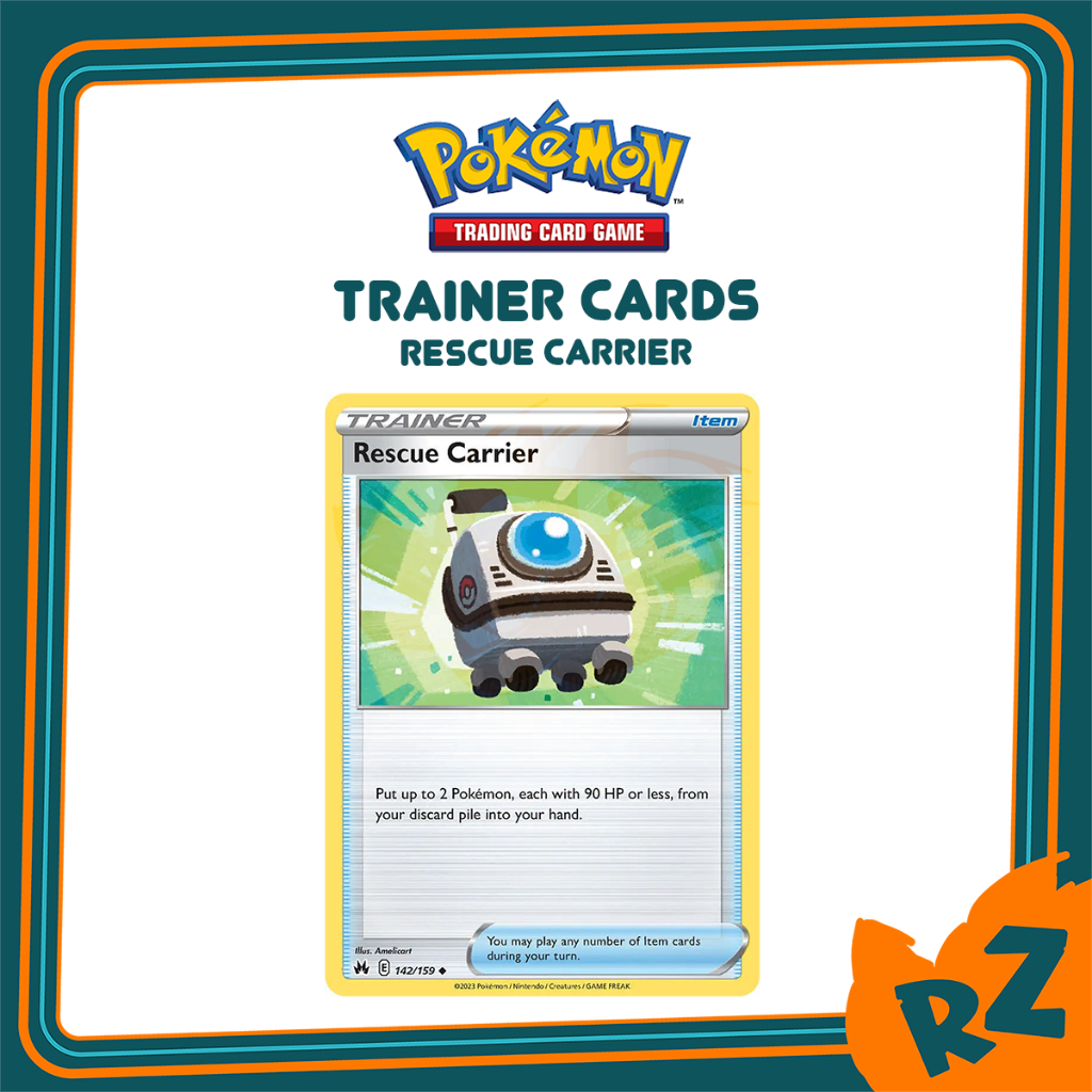 [Original] Pokemon TCG Card Rescue Carrier Item Trainer Singles (Crown ...