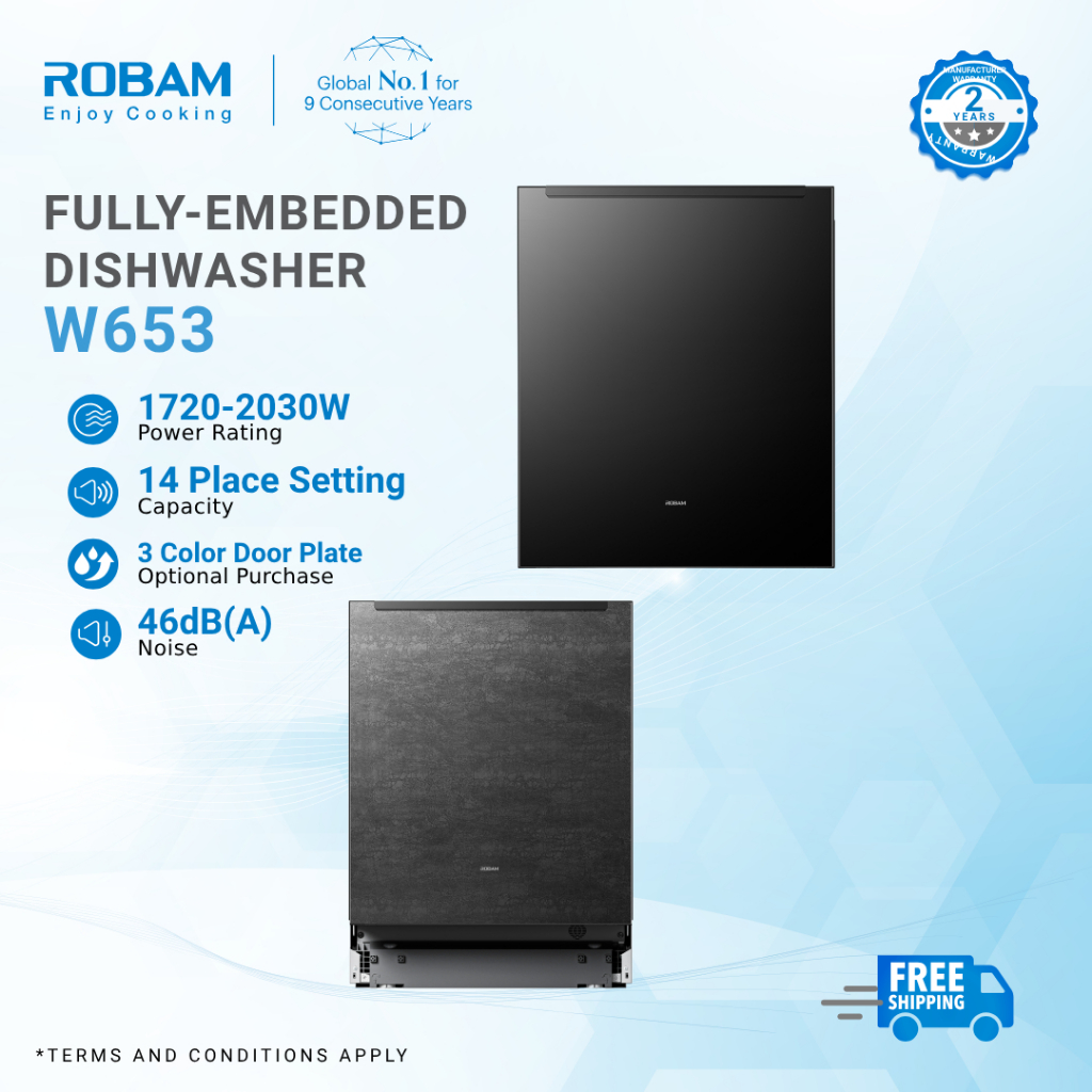 ROBAM Built In Embedded Diswasher W653 | Shopee Malaysia