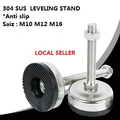 LEVELING STAND - STAINLESS STEEL FIX TYPE - RUBBER PLASTIC FOOT (RPF ...