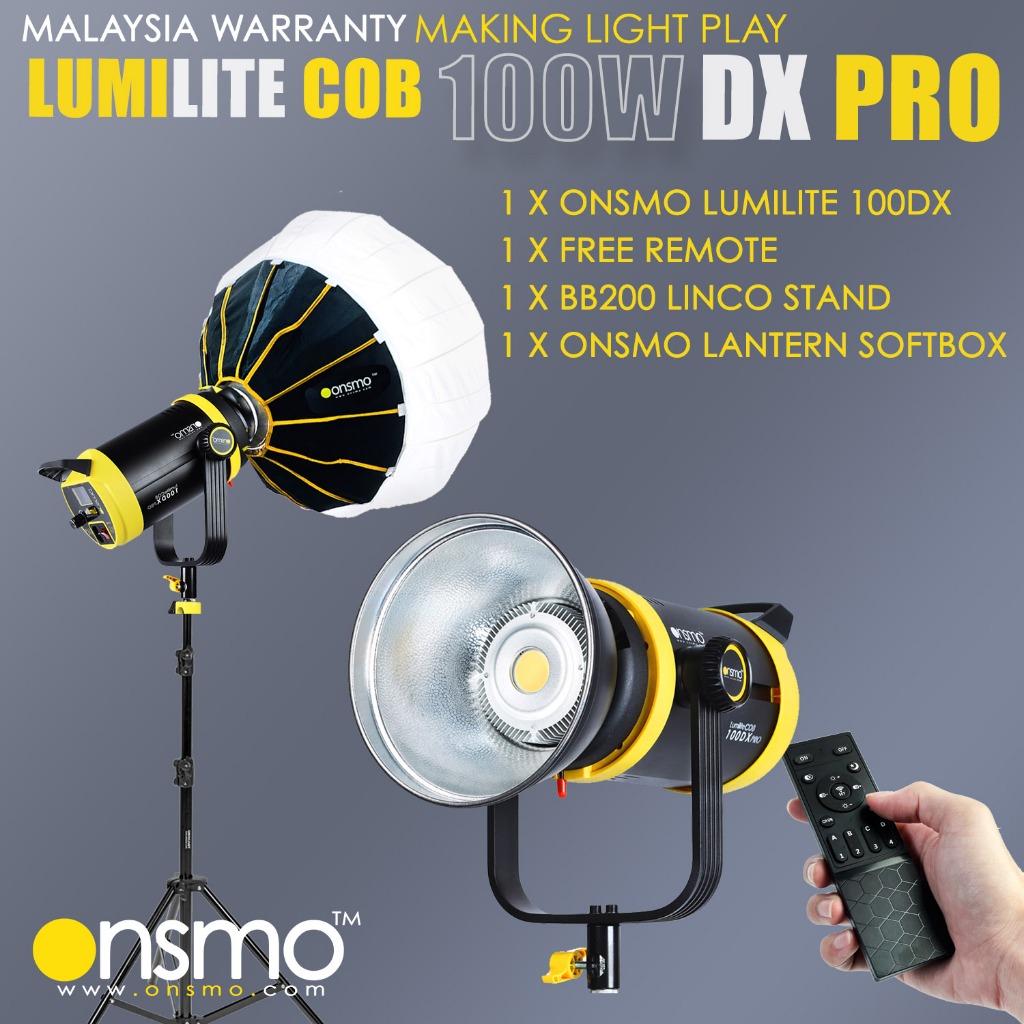 Onsmo Lumilite LED 100DX Pro 100W COB With Bowens Mount (Malaysia ...