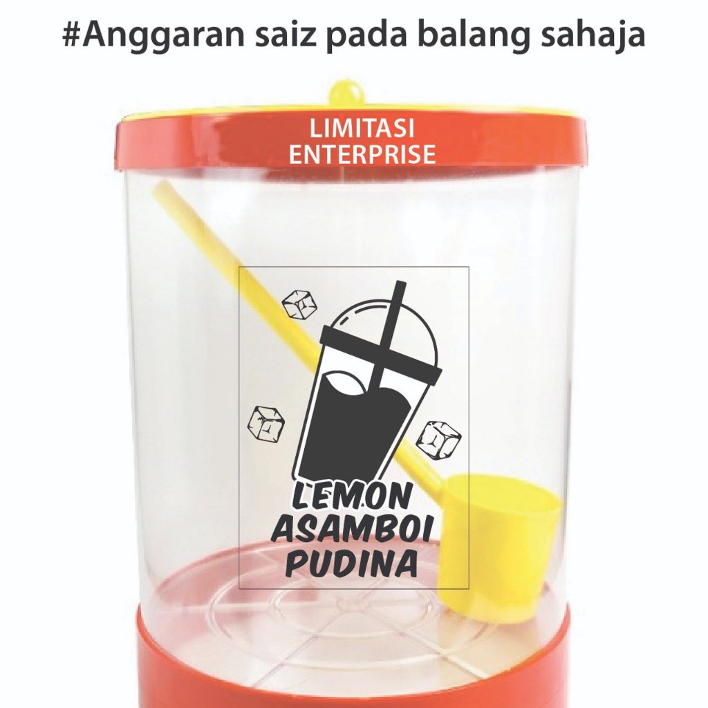 a4 sticker transparent stiker air balang pasar malam | Shopee Malaysia