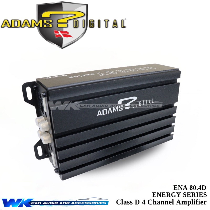 ADAMS DIGITAL COMPACT SIZE ENERGY SERIES ENA-80.4 HIGH POWER 4 CHANNEL ...