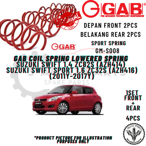 SUZUKI SWIFT 1.4 ZC82S / SWIFT SPORT 1.6 ZC32S (SET-PCS4 )GAB SUPER ...