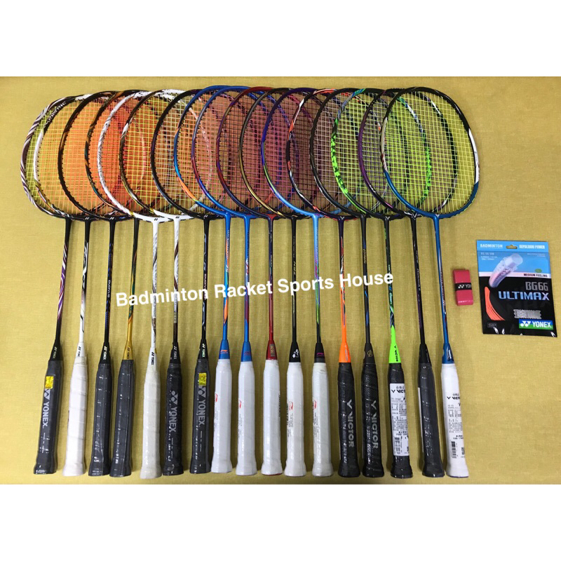 GOOD QUALITY Badminton Racket 4U MAX28lbs (Defective) | Shopee Malaysia