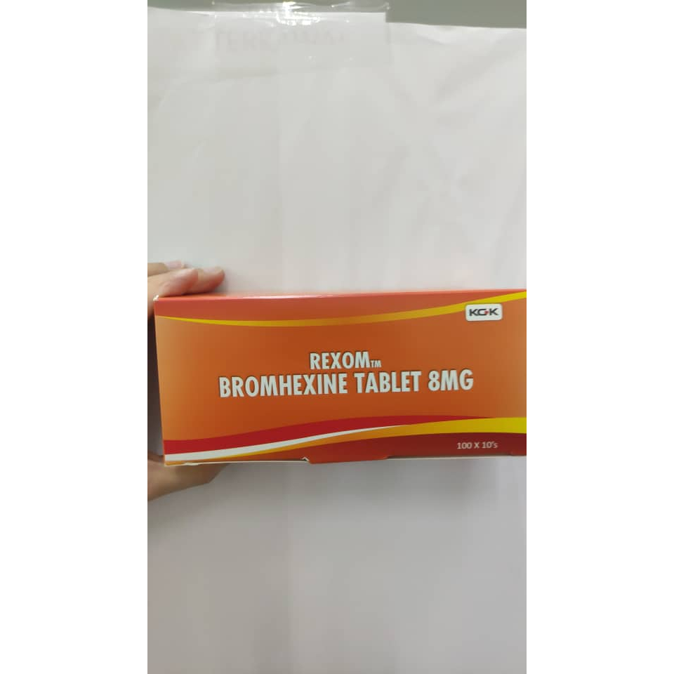 REXOM BROMHEXINE 8MG TABLET (100stp/box) | Shopee Malaysia