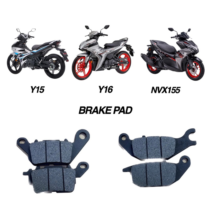 JLM YAMAHA LC135 FI V8 Y15 V1 V2 Y16 BRAKE PAD FRONT REAR BRAKE PAD ...