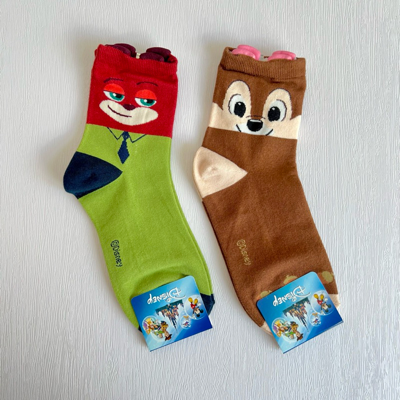 Disney Cartoon Nick Zootopia Chpmunk Korean Socks - Licensed Character ...