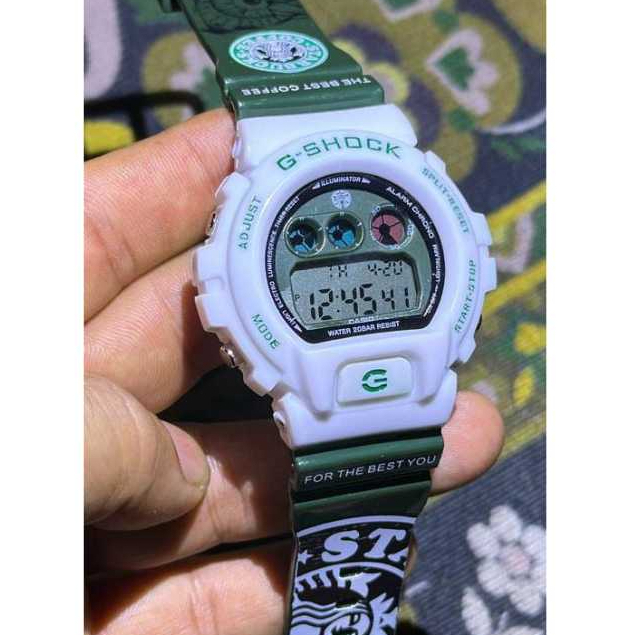 [Cermin Kaca] G Sh0ck DW6900 Blue Biru MM2 Smurfs Smurf Men Digital ...