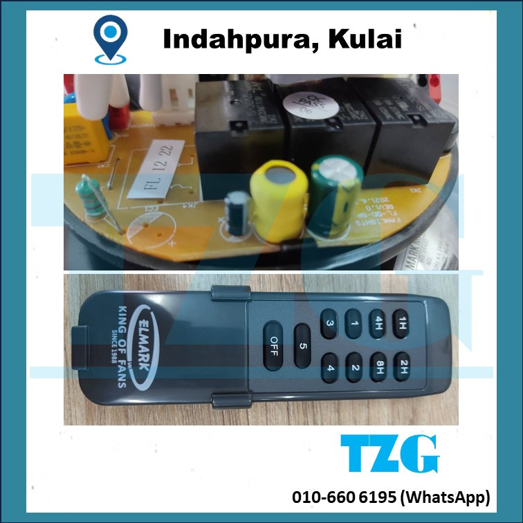 ORIGINAL ELMARK VIFAST CEILING FAN PCB BOARD / REMOTE | Shopee Malaysia