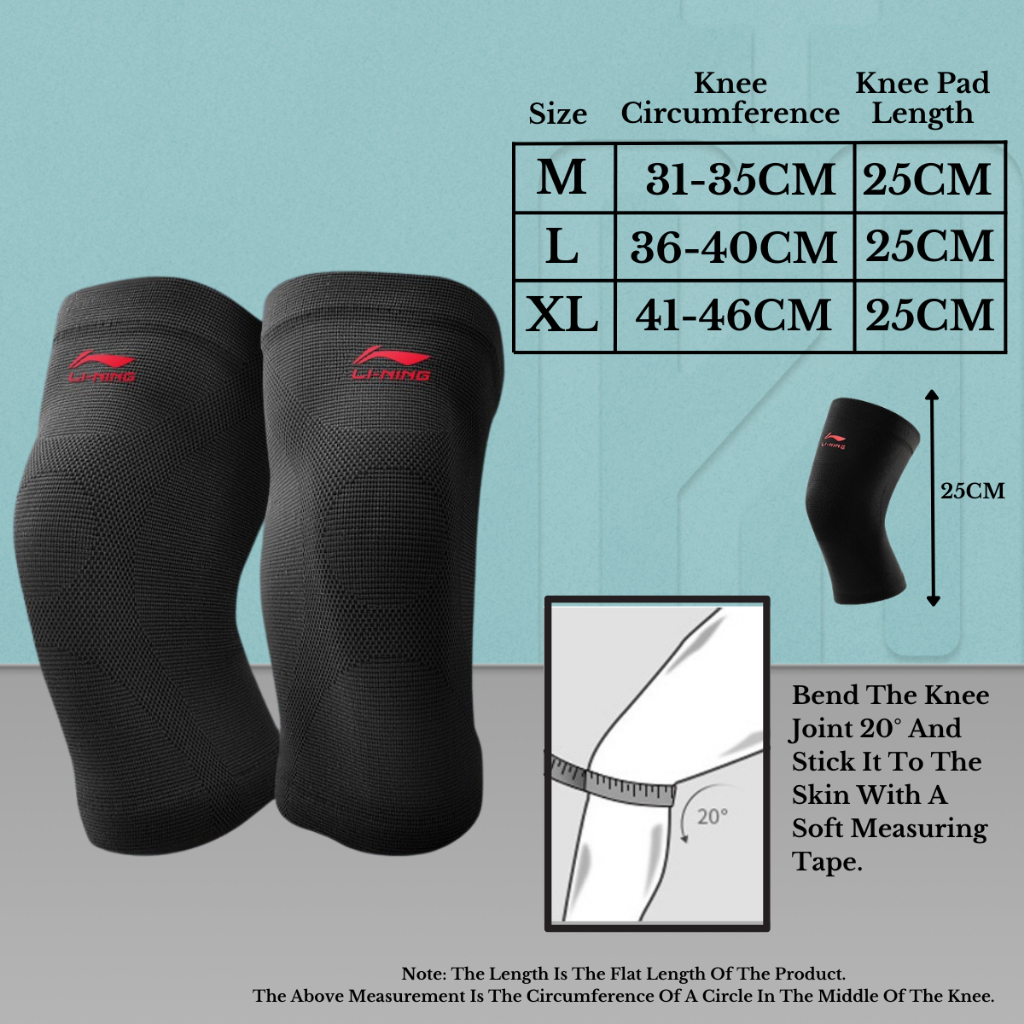 HH LINING LI NING Knee Guard Pad Pads Protector Knee Brace Support Pain ...
