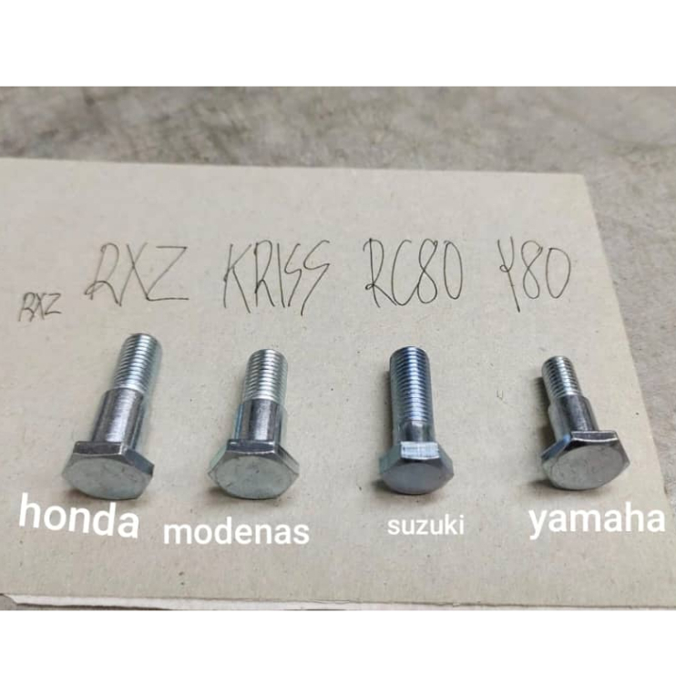 SIDE STAND SCREW HONDA YAMAHA SUZUKI MODENES SKRISS LC135 Y125 Y110 RXZ ...