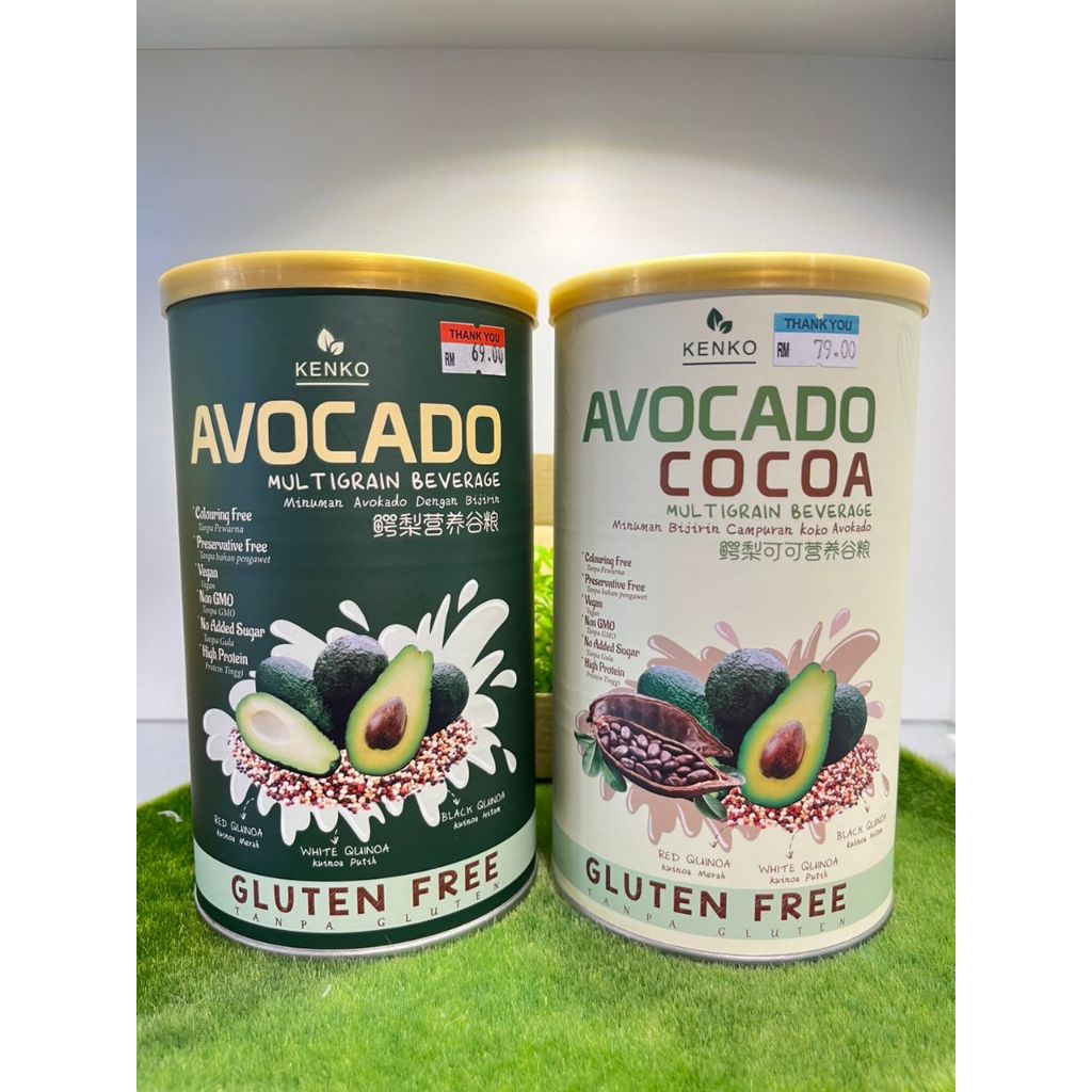《KENKO》 1) Avocado Multigrain Beverage 500G 鳄梨营养谷粮-原味 2) Avocado Cocoa Multigrain Beverage 500g ...