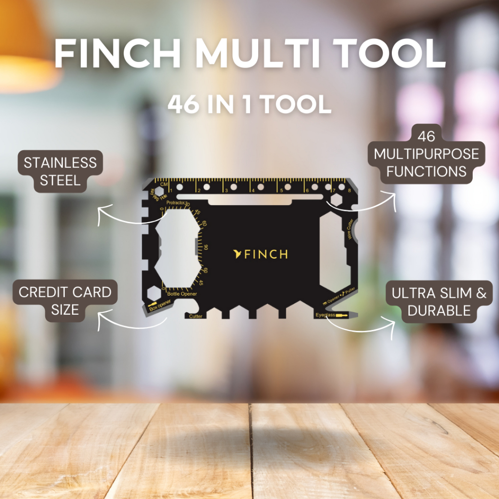 Finch Multi Tool [Multi Purpose / Multi Functional Tool] (46 in 1 ...