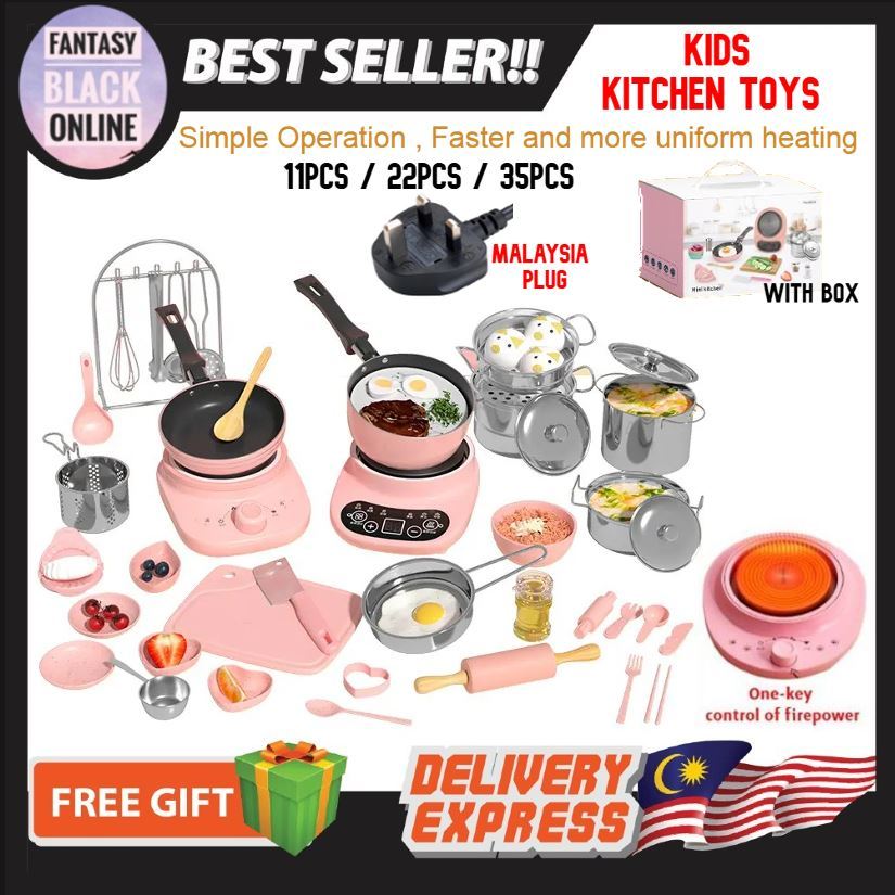 #Readystock Real Cook Kitchen Set Kids RealCook Pretend Play Toys ...