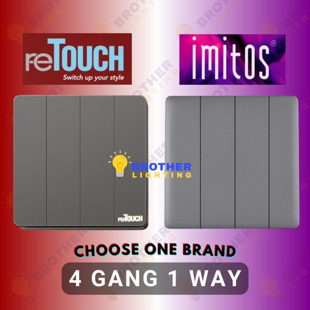 [SIRIM] Grey imitos BR Series / Retouch Ultra Rimless Switch Suis ...