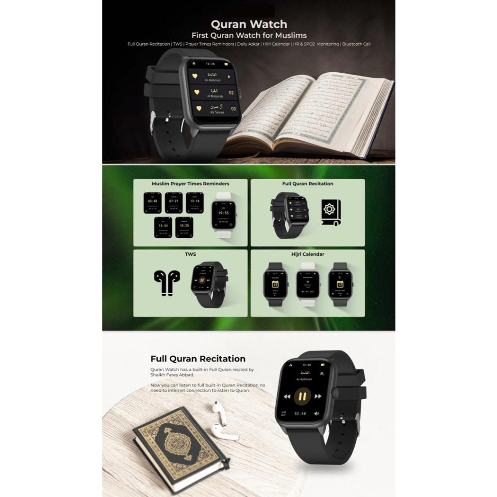 The 1st ISLAMIC SMART WATCH (Al-Quran & Recitation with full 114 Surah ...