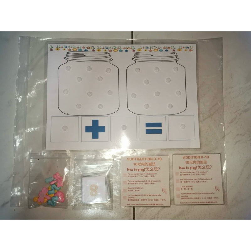 Fun Math with Insects (Addition & Subtraction within 10) | Shopee Malaysia