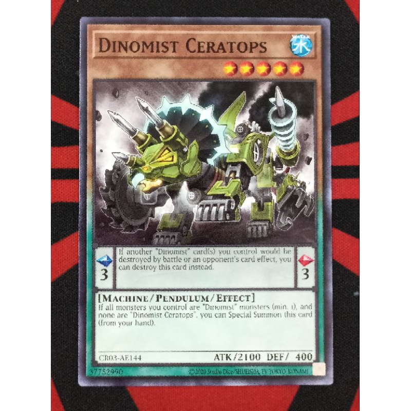 YUGIOH KONAMI CR03-AE144 Dinomist Ceratops (Common) | Shopee Malaysia