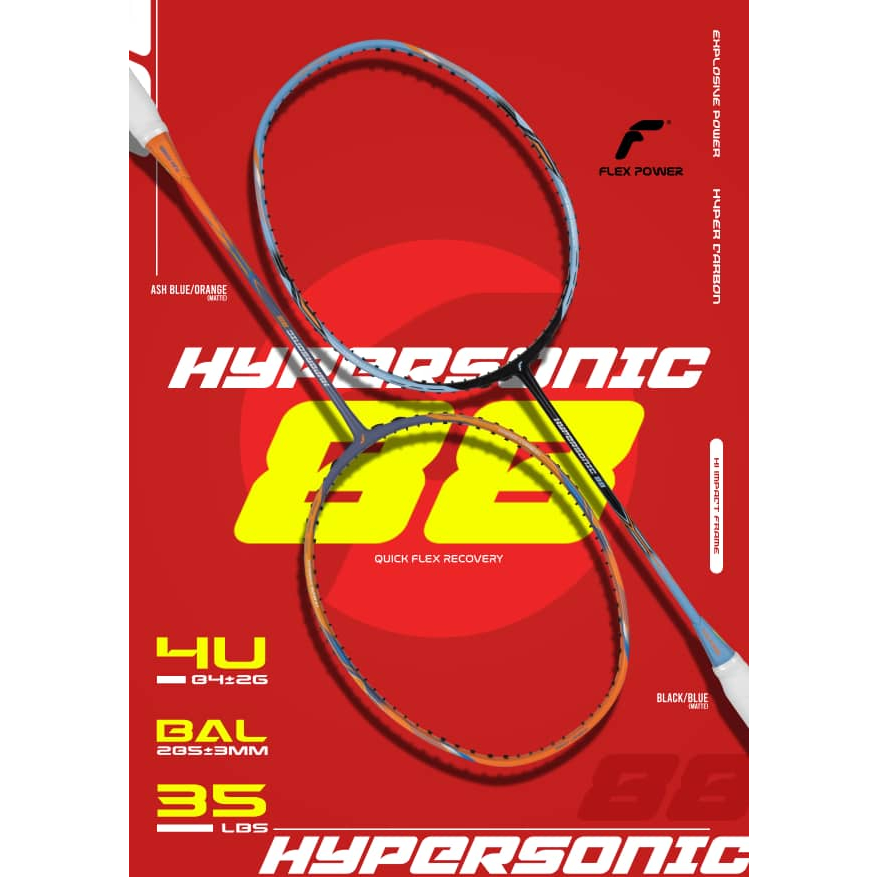 FLEX POWER Racket HYPERSONIC 88 ( 100% Original ) | Shopee Malaysia