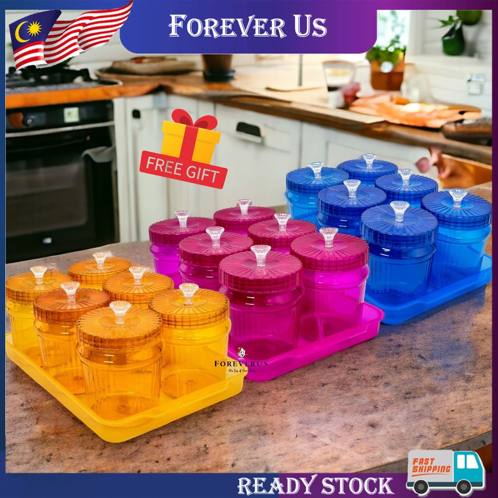 6pcs Set Bekas Kuih Raya Set / Cookies Container Set / Bekas Kuih Raya ...