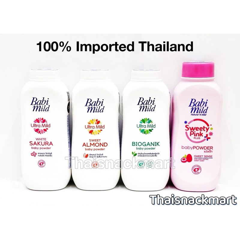Thailand Babi Mild Baby Powder Sweety Pink Double Milk Plus 180g ...
