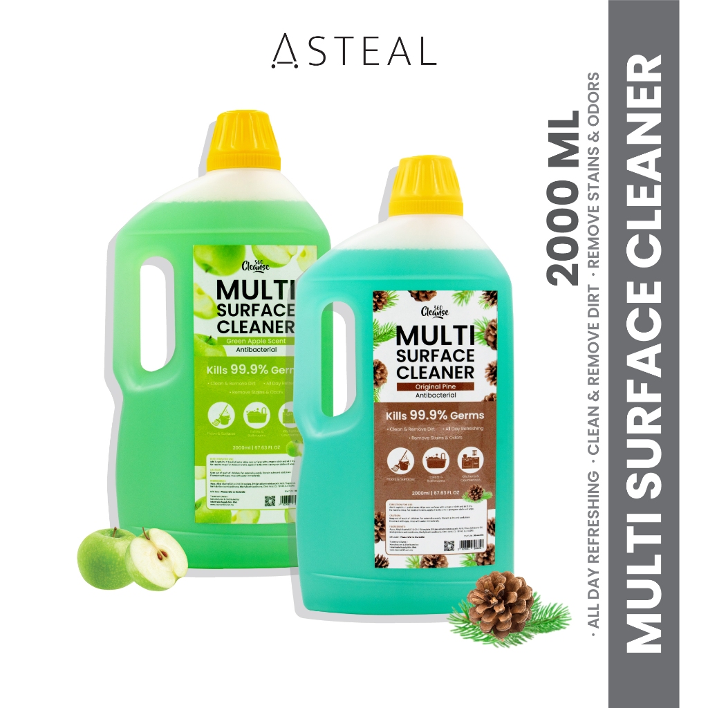 Cleanse360 Anti-Bacterial Multi Surface Cleaner 2000ml - Floor Cleaner ...