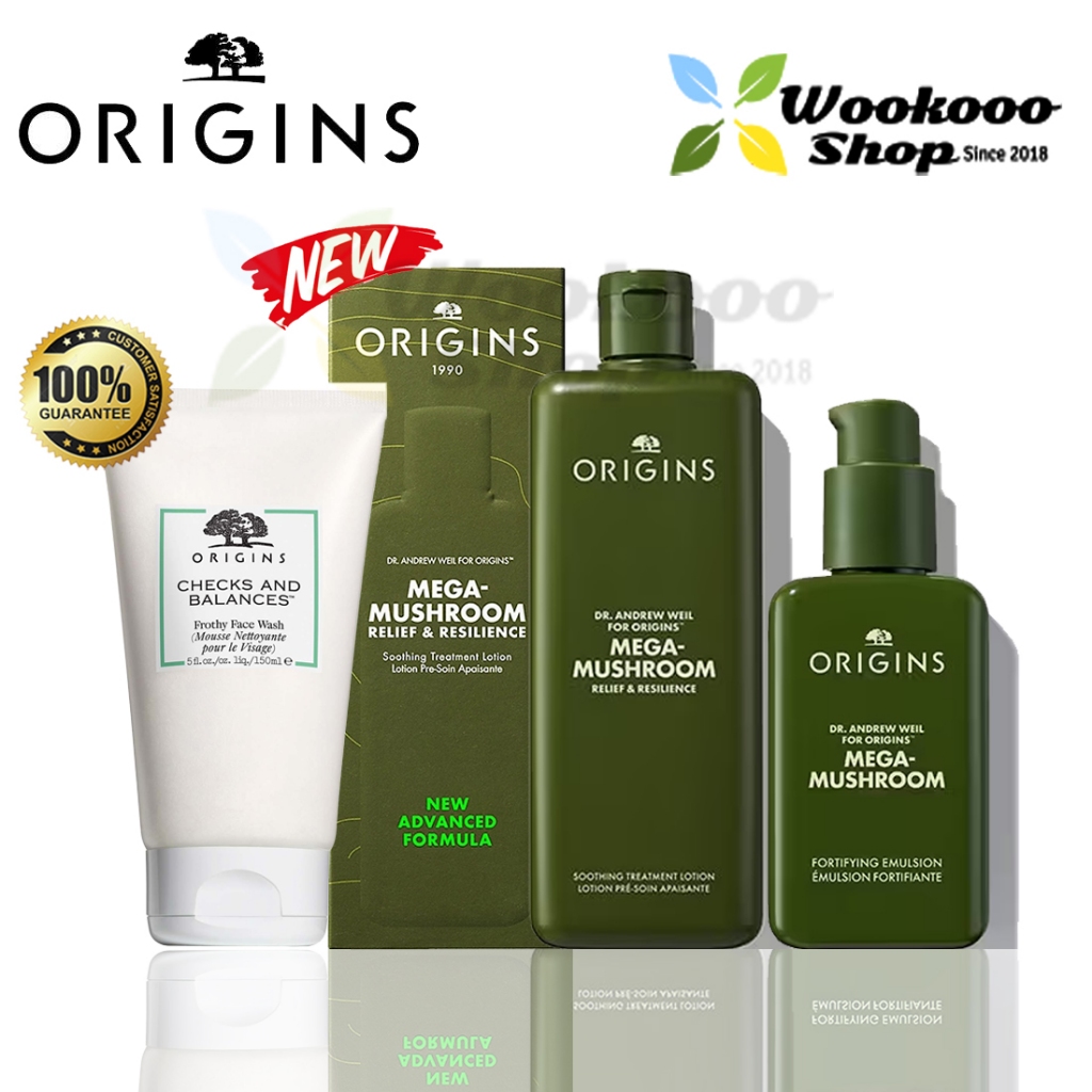 NEW PACKING!! Origins Mega-Mushroom Relief & Resilience Soothing Treatment Lotion 200ml ...