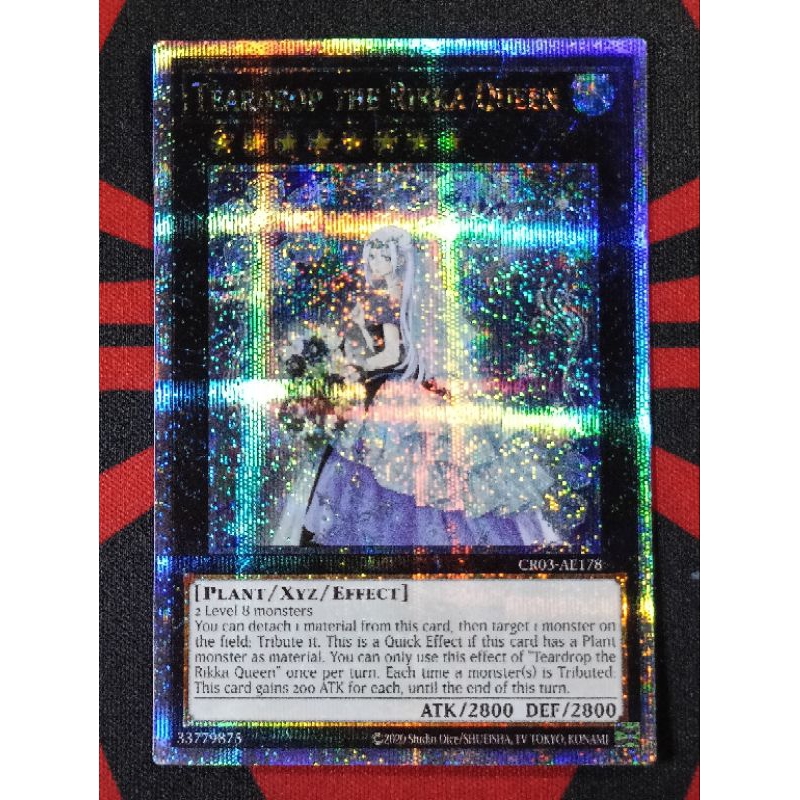 YUGIOH KONAMI CR03-AE178 Teardrop the Rikka Queen (QCSR) | Shopee Malaysia