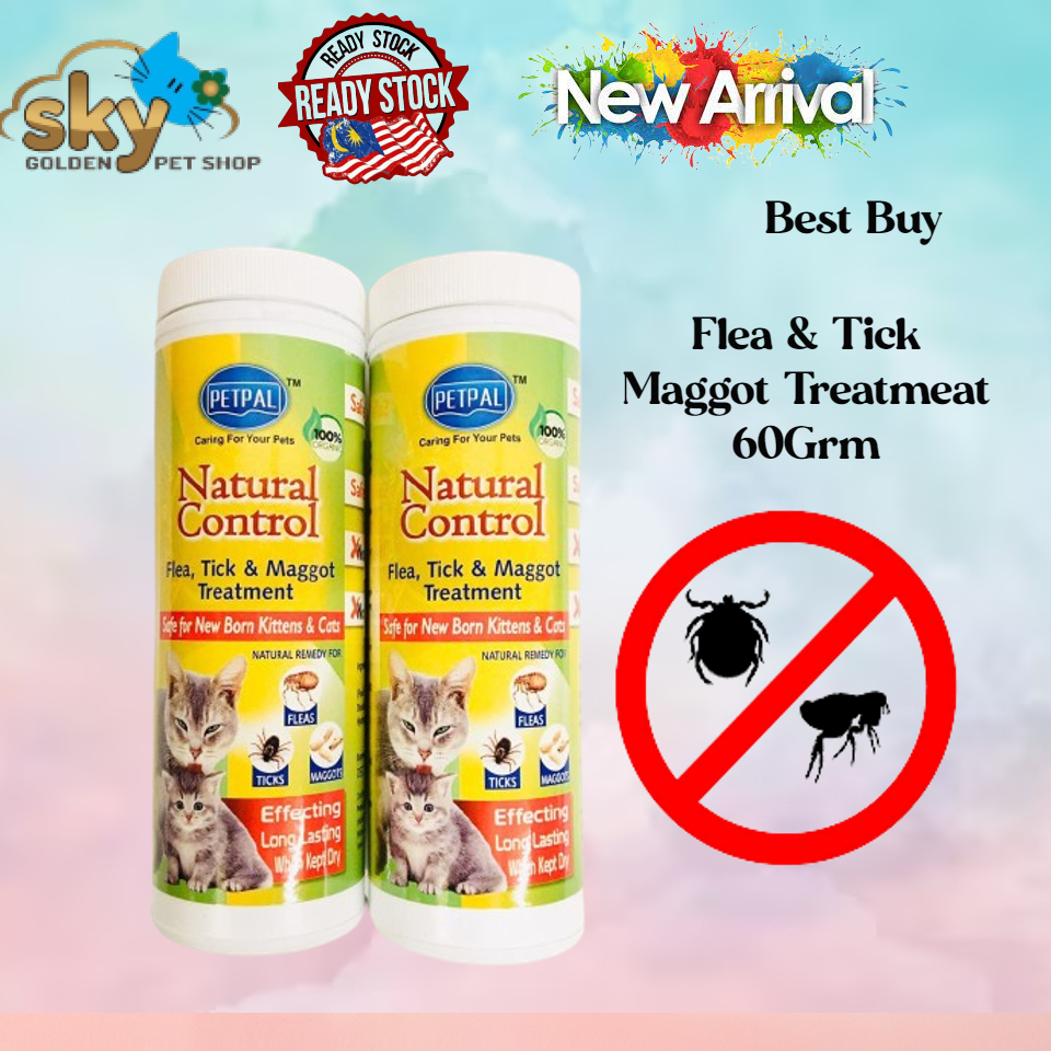 Petpal Natural Control Flea, Tick & Maggot Treatment Powder 60Grm ...