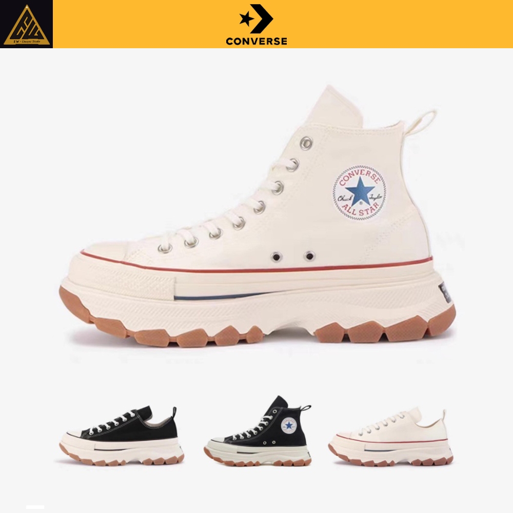 Converse Run Star Hike 1970s loose cake thick bottom High help low top ...