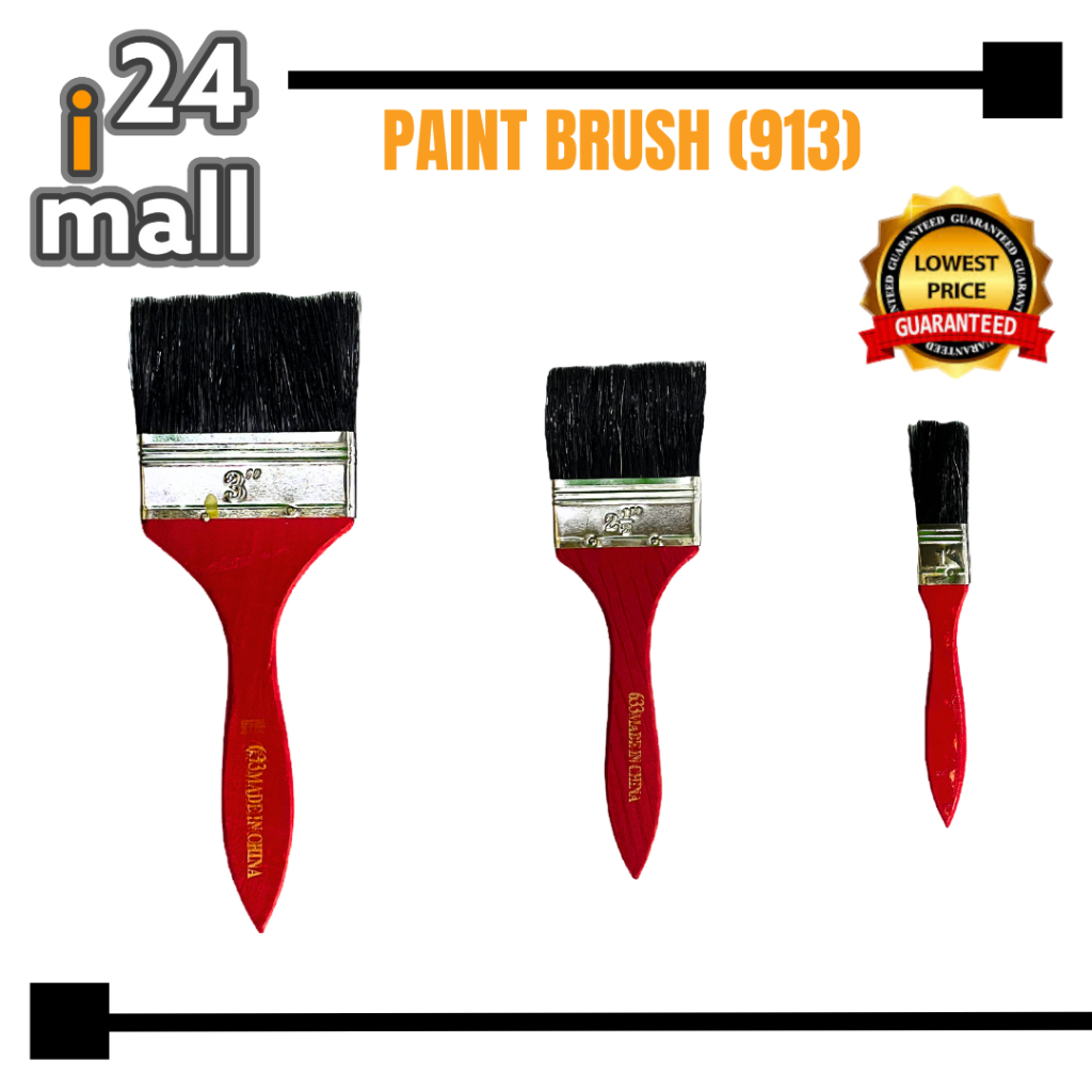 913 Paint Brush / Berus Cat 1" 2" 2-1/2" 3" 4" | Shopee Malaysia