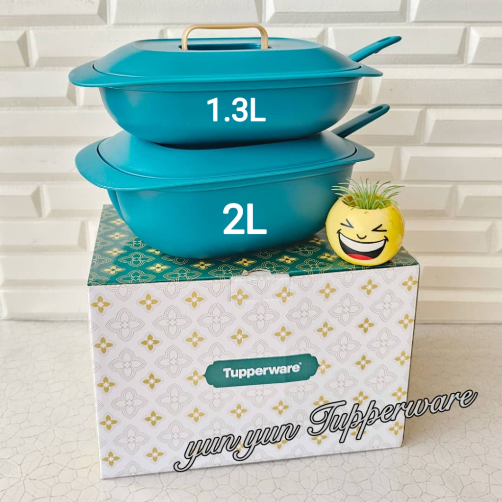 [RAYA 2024] Tupperware Gourmet Server Set (2 PCS) 2L + 1.3L + Gift Box ...