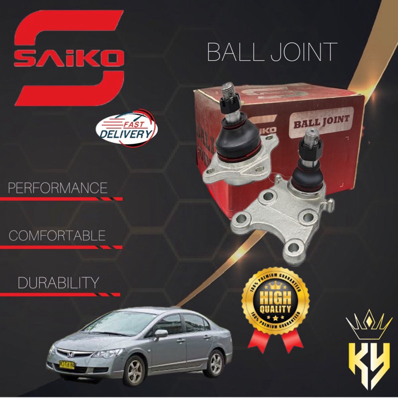 SAIKO LOWER ARM BALL JOINT HONDA CIVIC SNA (6382) | Shopee Malaysia
