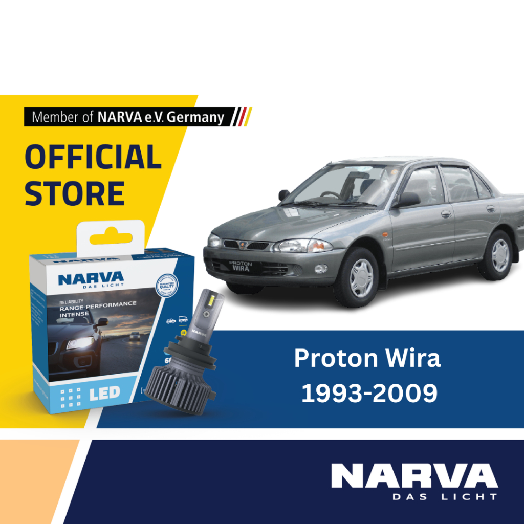 [Free Installation] NARVA Car Headlight Halogen / LED Bulbs Set Proton ...
