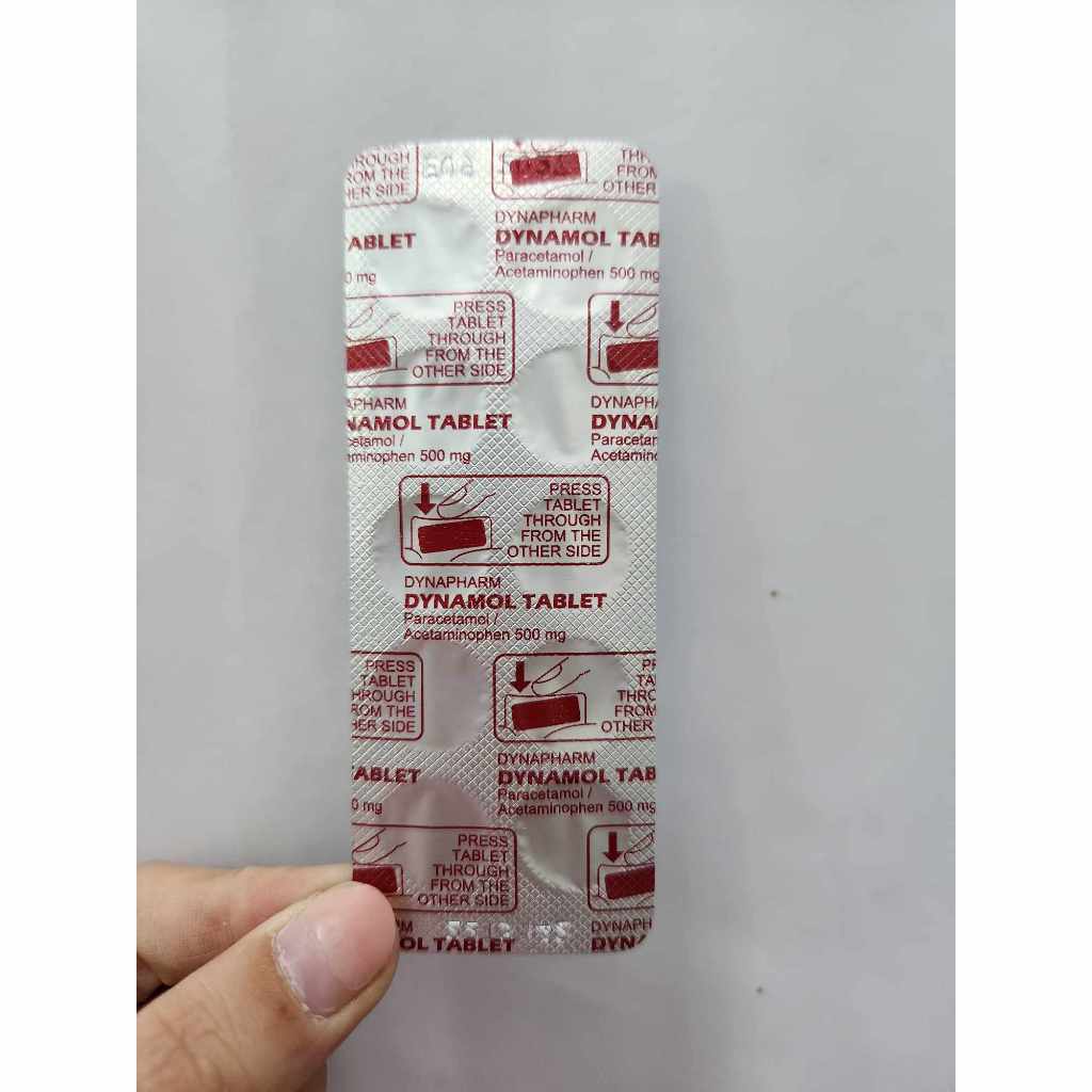 DYNAMOL Paracetamol 500mg 10 tablets/ strip | Shopee Malaysia