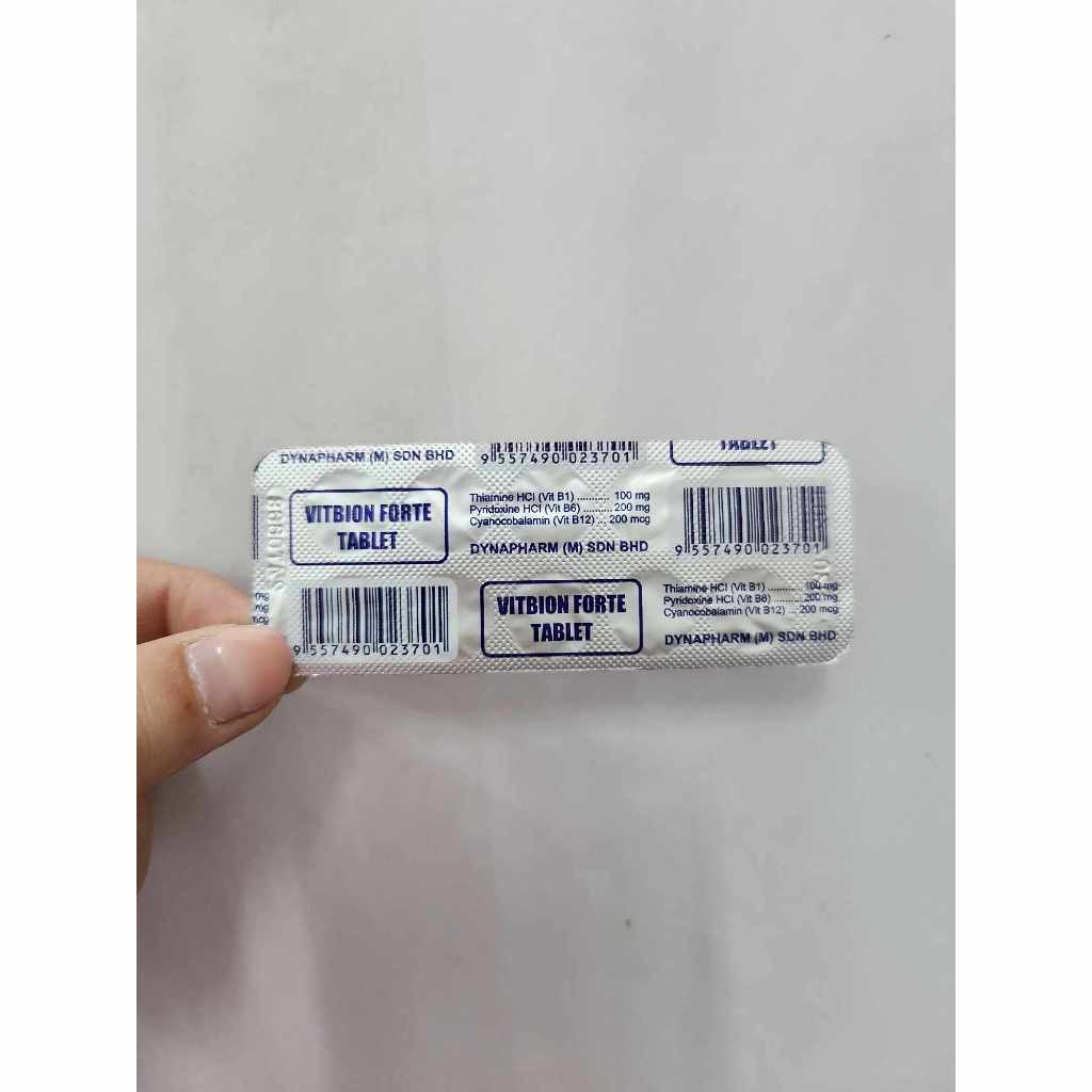 VITBION FORTE [Vitamin B1,B6,B12] Tablet (10's/strip) | Shopee Malaysia
