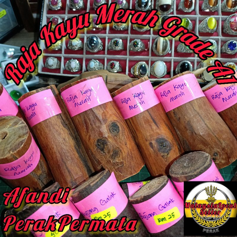 Potongan Teras Kayu Raja Kayu Merah "Grade" A1/Bujang Galak&Nibong ...