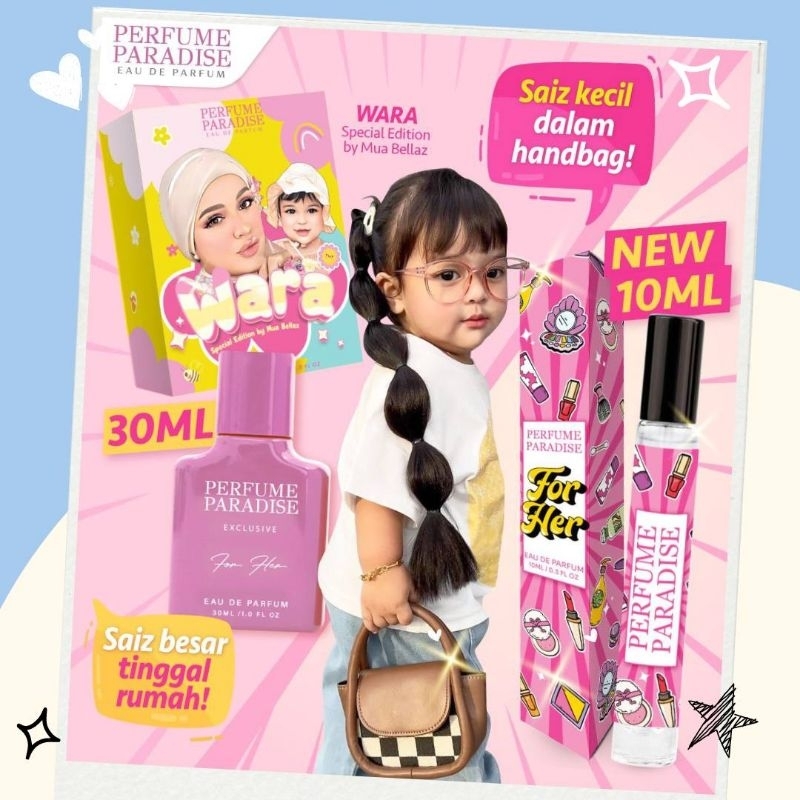 PERFUME PARADISE X WARA BY MUA BELLAZ EDITION - EXCLUSIVE/PEN ( 30ML ...
