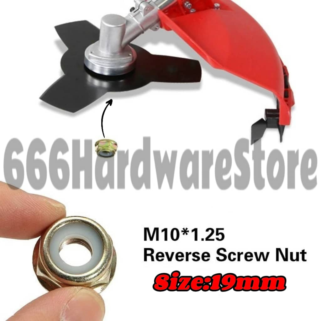 BRUSH CUTTER 19MM SCREW GEAR CASE BOLT NUT SKRU MATA MESIN RUMPUT ...