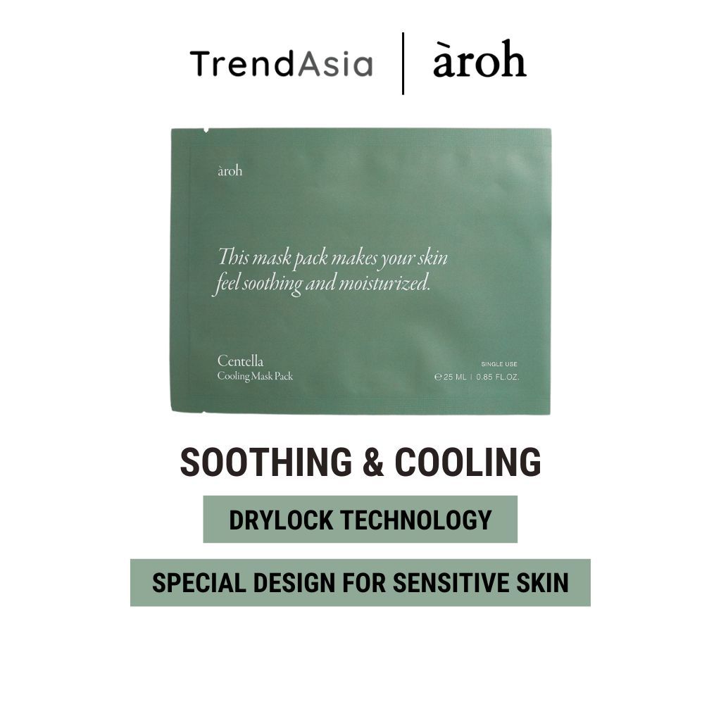 AROH Centella Cooling Mask Pack Air Con Soothing Face Mask Facial Mask ...