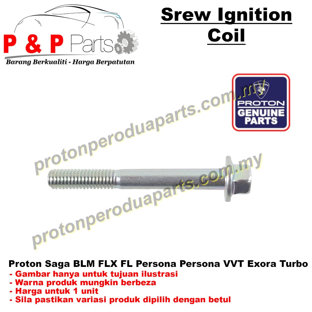 Original Proton - Screw Ignition Coil Skru Plug Coil Proton Saga BLM FL ...