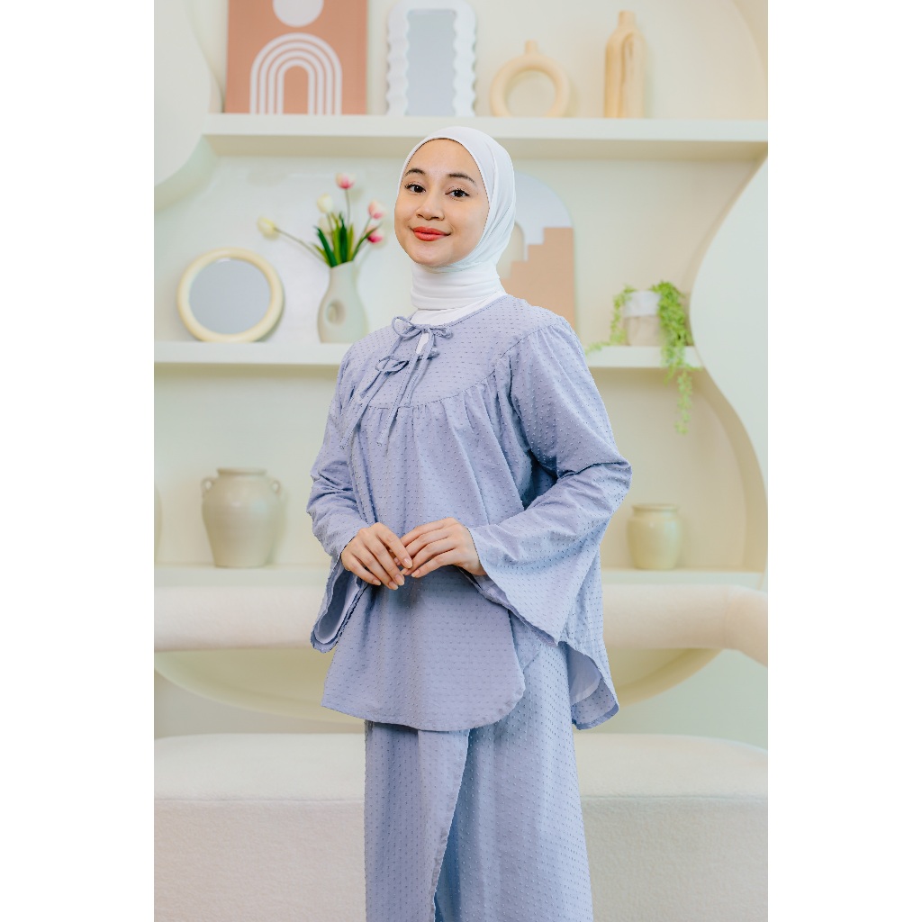 Ayla Kurung in Ice Blue (Baju Raya) | Shopee Malaysia