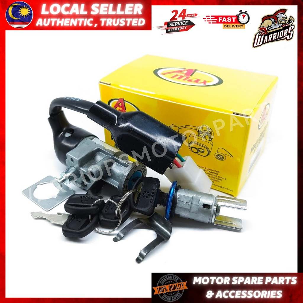 HONDA EX5/EX5 DREAM/DREAM [AMAX] MAIN SWITCH COMPLETE SET IGNITION ...