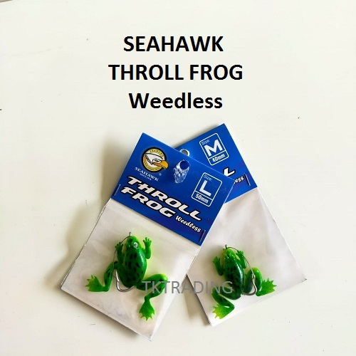 [TKTRADING] Umpan Katak Tipu Umpan Tiruan SEAHAWK Throll Frog Weedless ...