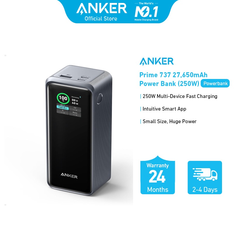 Anker Prime 737 27,650mAh Power Bank (250W) A1340 | Shopee Malaysia