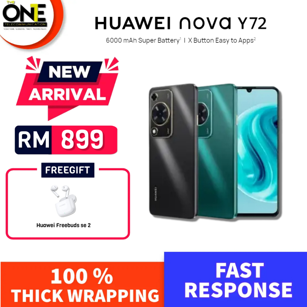 HUAWEI NOVA Y72 (8GB+128GB) | 6.75" FULLVIEW DISPLAY | 22.5W ...