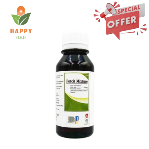 [ Exp 6/2026 ] Duopharma Potcit Mixture 120ML - Urinary Alkalinizer ...