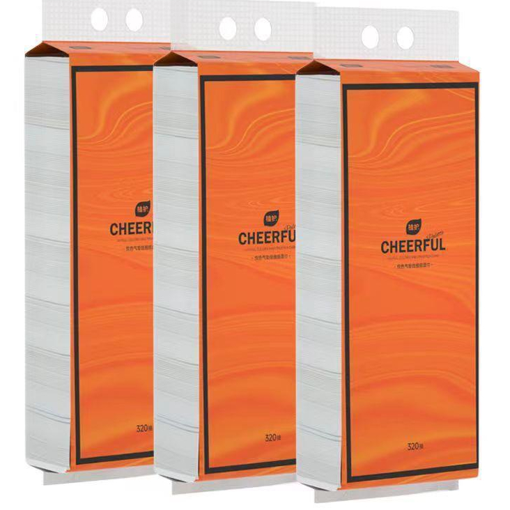 [4PCS] Botare AIR-cushion Cheerful Tissue 4-Ply 1280 sheets 175*175mm ...