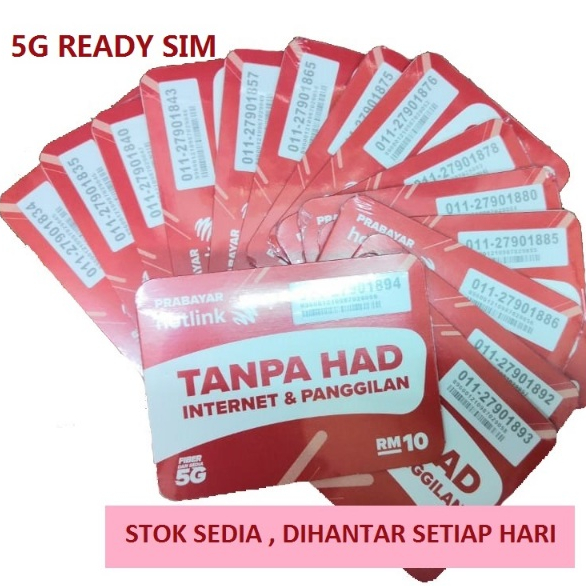 Hotlink Prepaid Unlimited Sim Card Unlimited Internet,pantas ,Calls ...