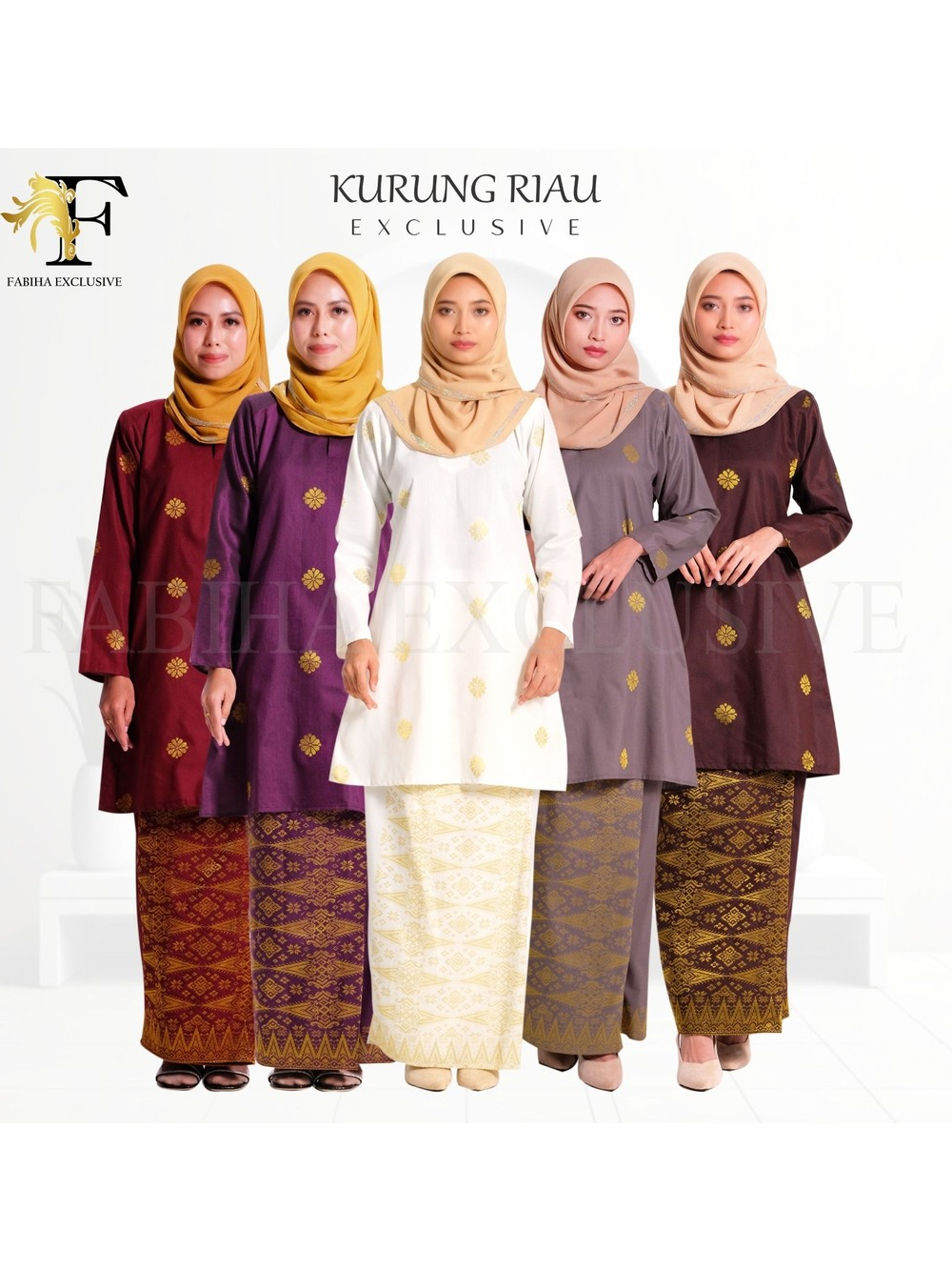 By Fabiha Exclusive | Baju Songket Tenun Soft Cotton | Kurung Riau ...
